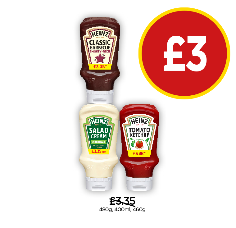 Heinz Classic Barbecue, Salad Cream, Tomato Ketchup - Now Only £3 at ...