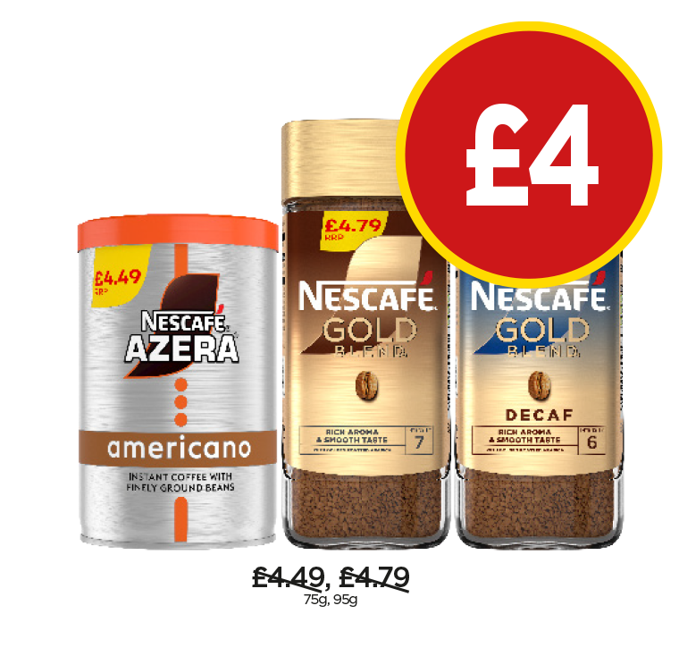 Nescafe Gold, Decaf, Azera Americano - Now Only £4 at Budgens | Budgens ...